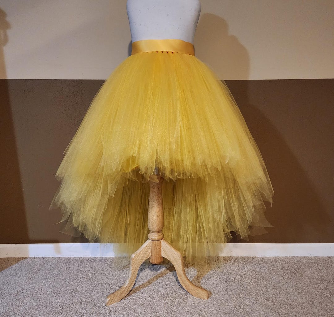 A15 Bright Yellow High-low Tutu (with Sewn in Satin Lining)/hi - Lo ...