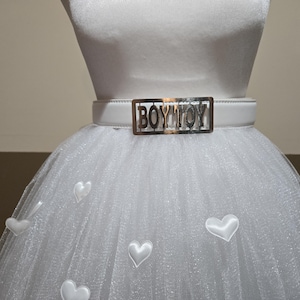 A30 Madonna Like a Virgin Custom White High-low Tutu With Hearts/ 80's ...