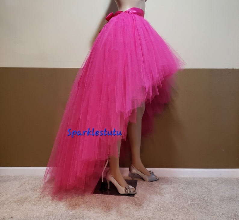 A08 Fuchsia High-low Tutu with Sewn in Satin Lining//hi Lo - Etsy
