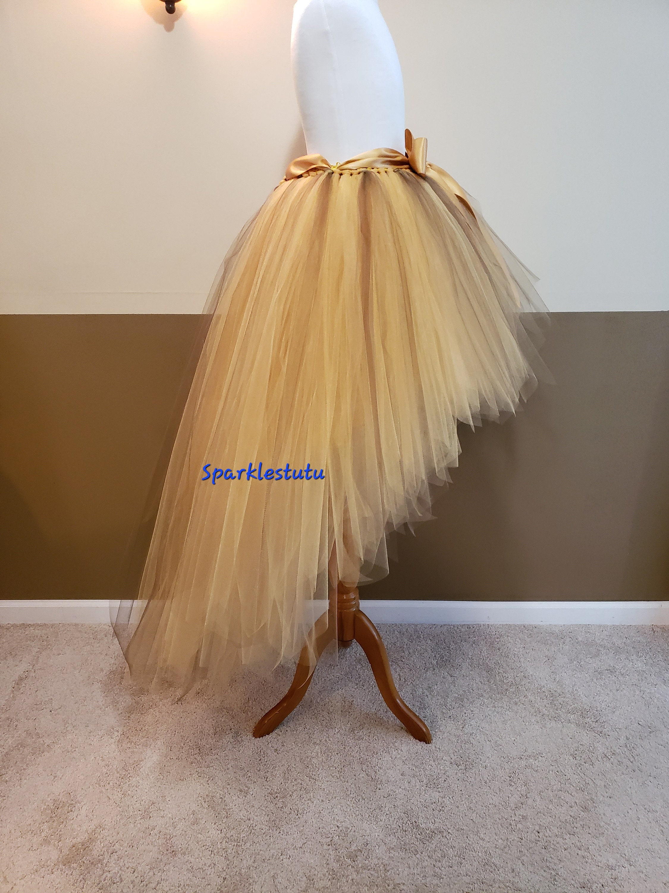 B01 Black & Touch of Gold High-low Tutu/ Witch Costume/ Witch Tutu ...