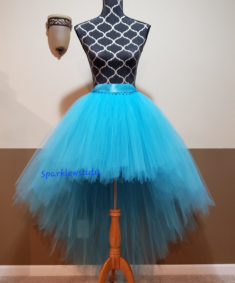 A02 Royal Blue High-low Tutu with Sewn in Satin Lining//hi - Etsy