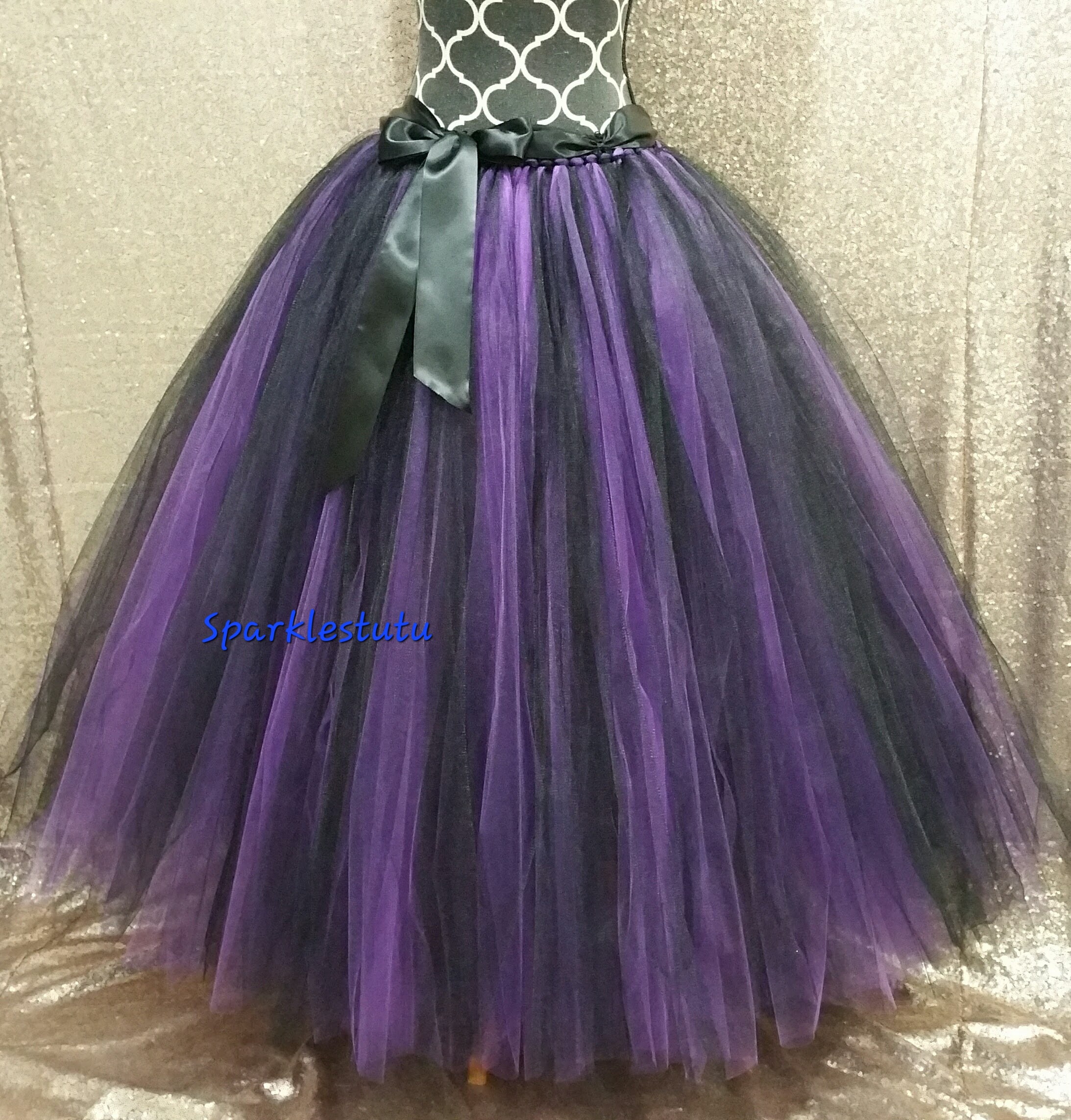 F04 Ghost Tutu/ Witch Tulle Costume/ Halloween Tulle Costume, (children ...