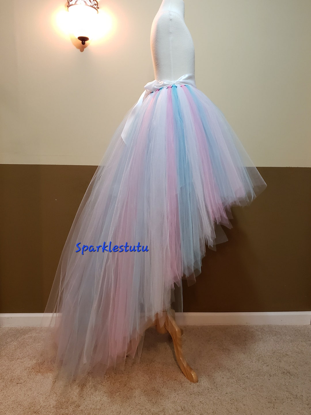 C03 Cotton Candy High-low Tutu (with Sewn in Satin Lining)//mix Color ...
