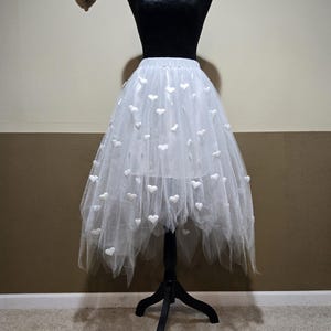 A30 Madonna Like a Virgin Custom White High-low Tutu With Hearts/ 80's ...