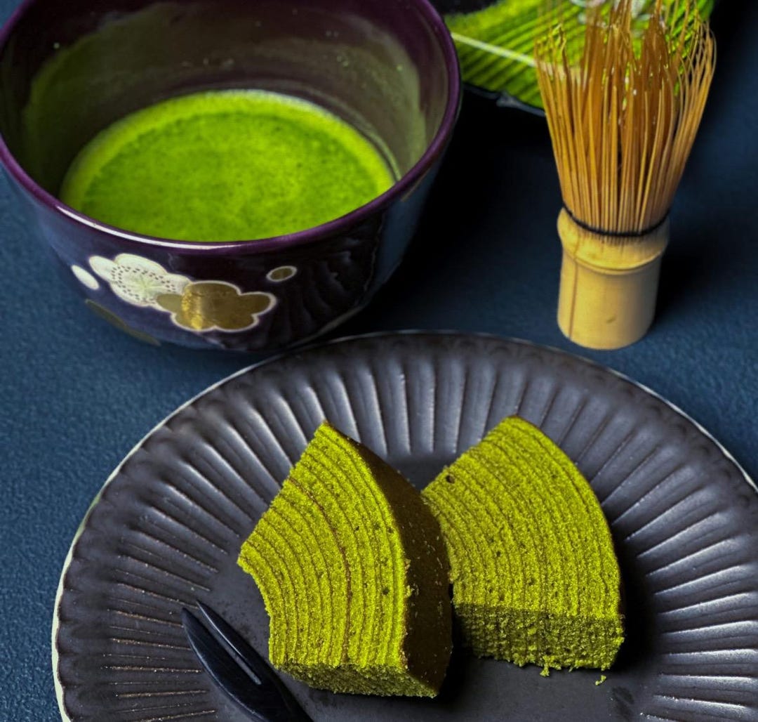 Kyoto Uji Matcha Baumkuchen: Japanese Layer Cake Gift Pack (8 Pcs) - Etsy