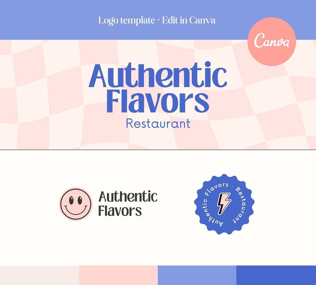 Retro Style Restaurant Logo and Brand Identity Pack - DUY Colorful ...