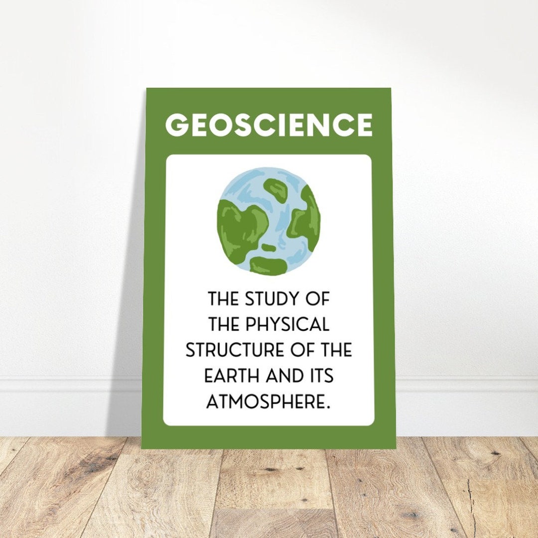 GEOSCIENCE POSTER Classroom Kids Learning - Etsy