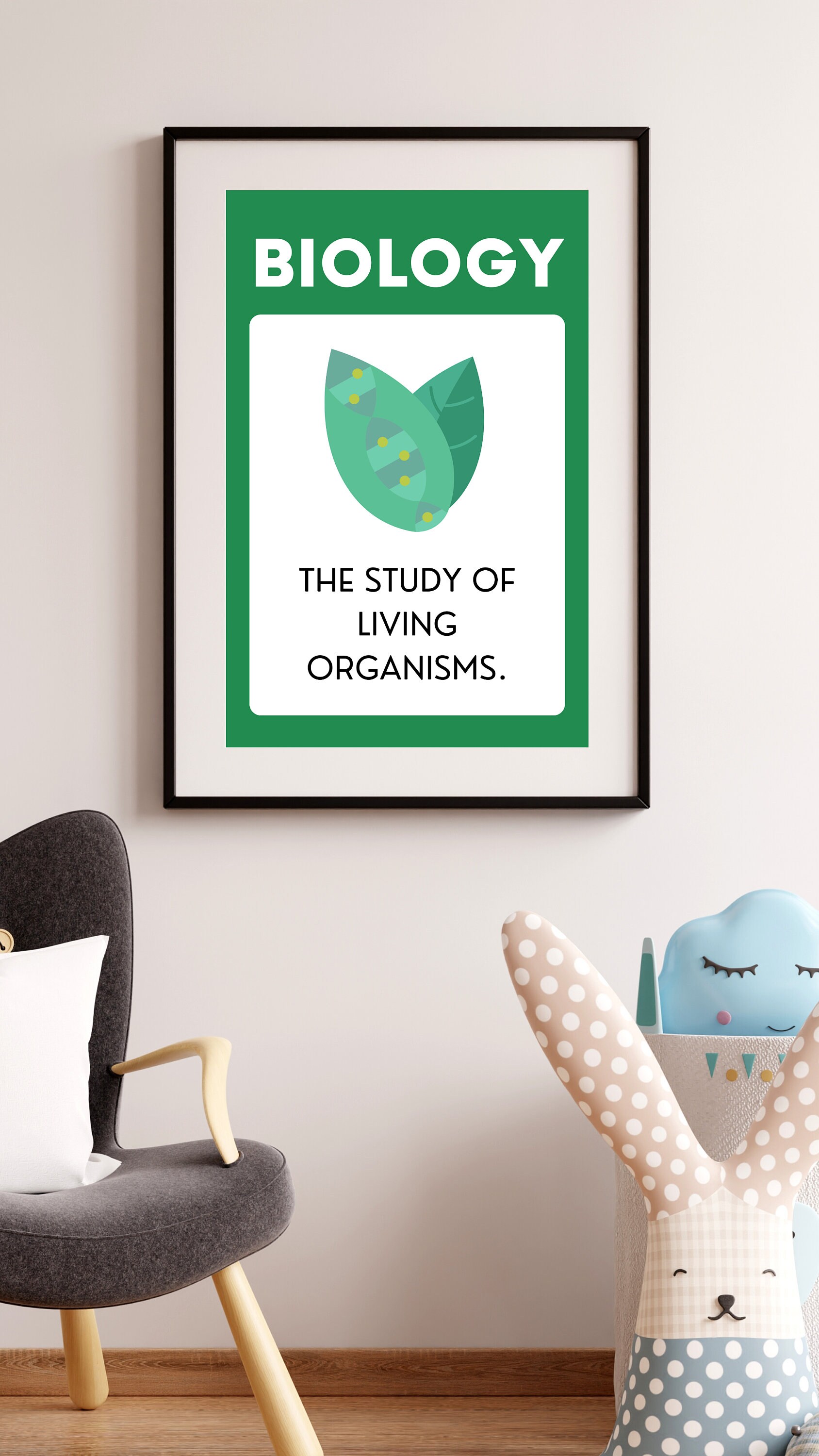 BIOLOGY LEARNING POSTER - Etsy