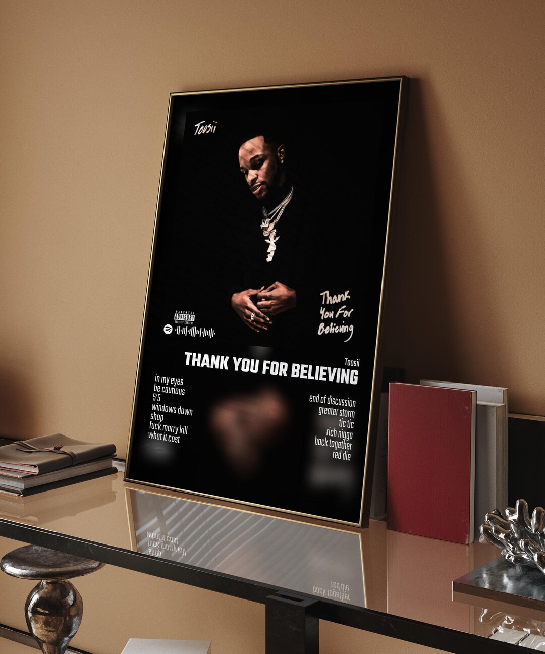 Toosii Thank You For Believing Album Art Poster Custom Etsy