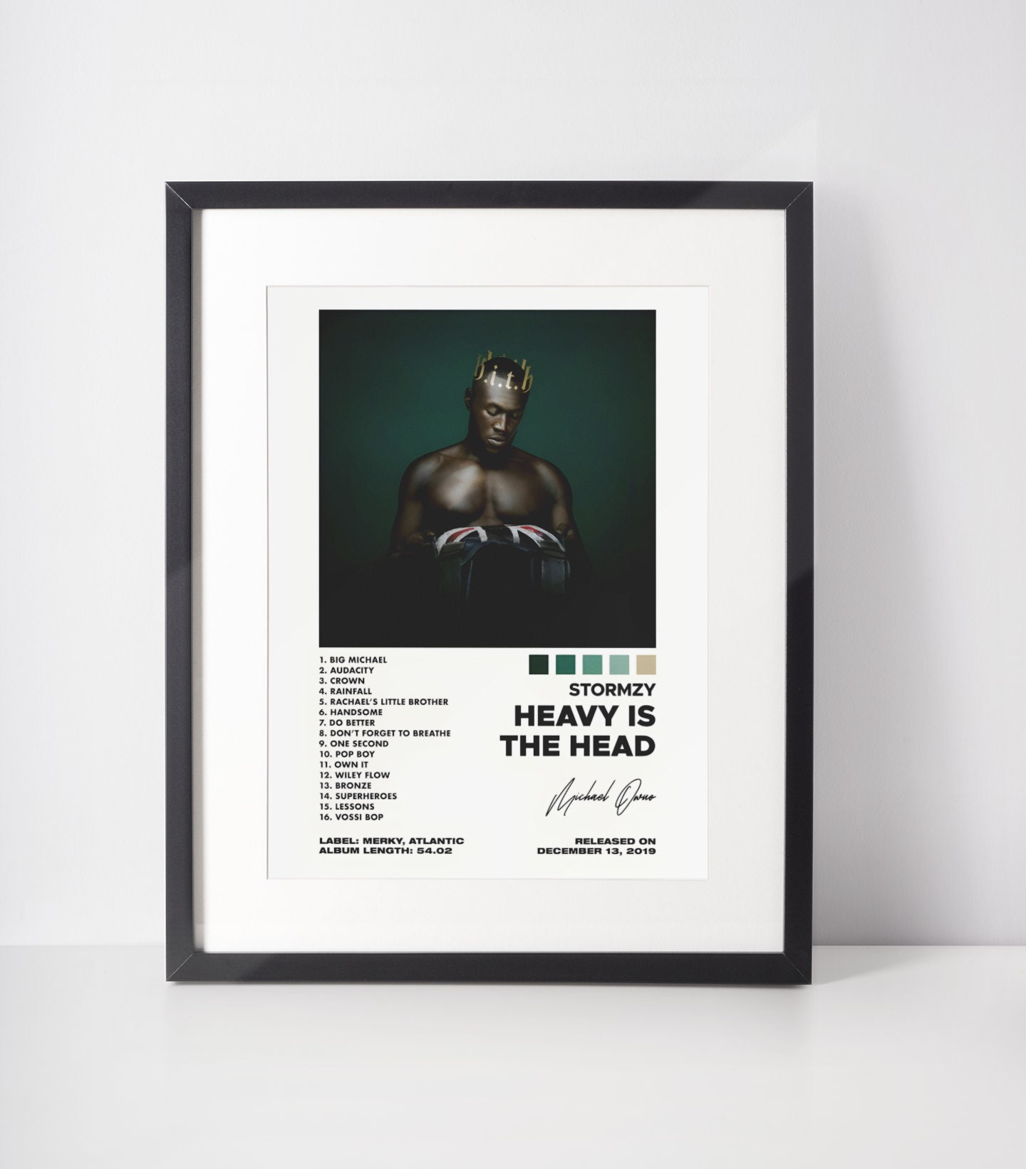 Stormzy - Heavy Is The Head - Album Art Poster Designed & Sold By Zea Rerun