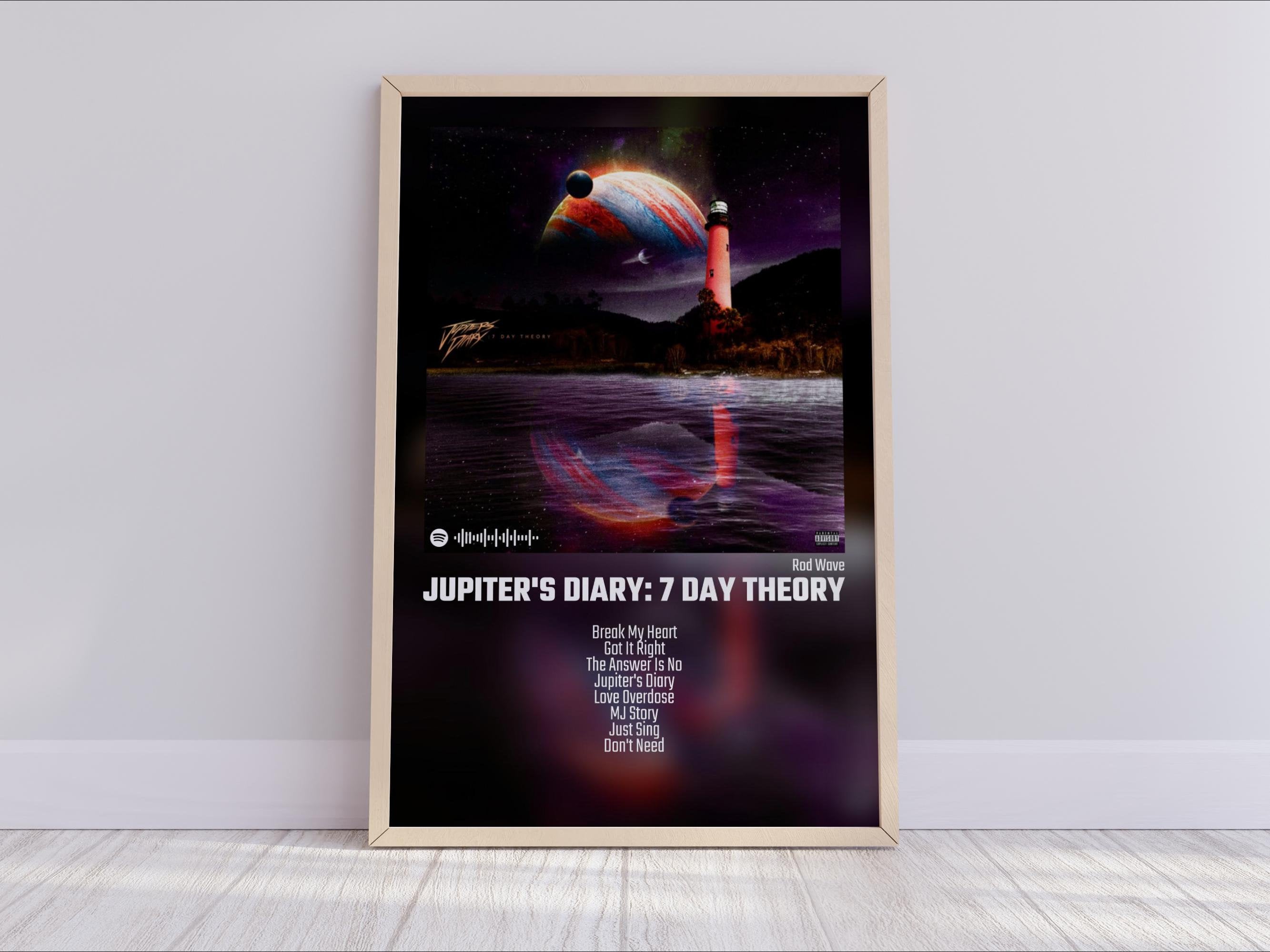 Rod Wave - Jupiter's Diary 7 Day Theory Poster sold by Bon No-Fault ...