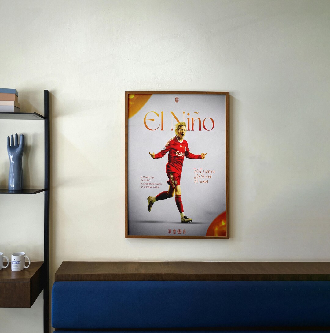 Fernando Torres El Niño Digital Art Print Soccer Wall Decor Football ...