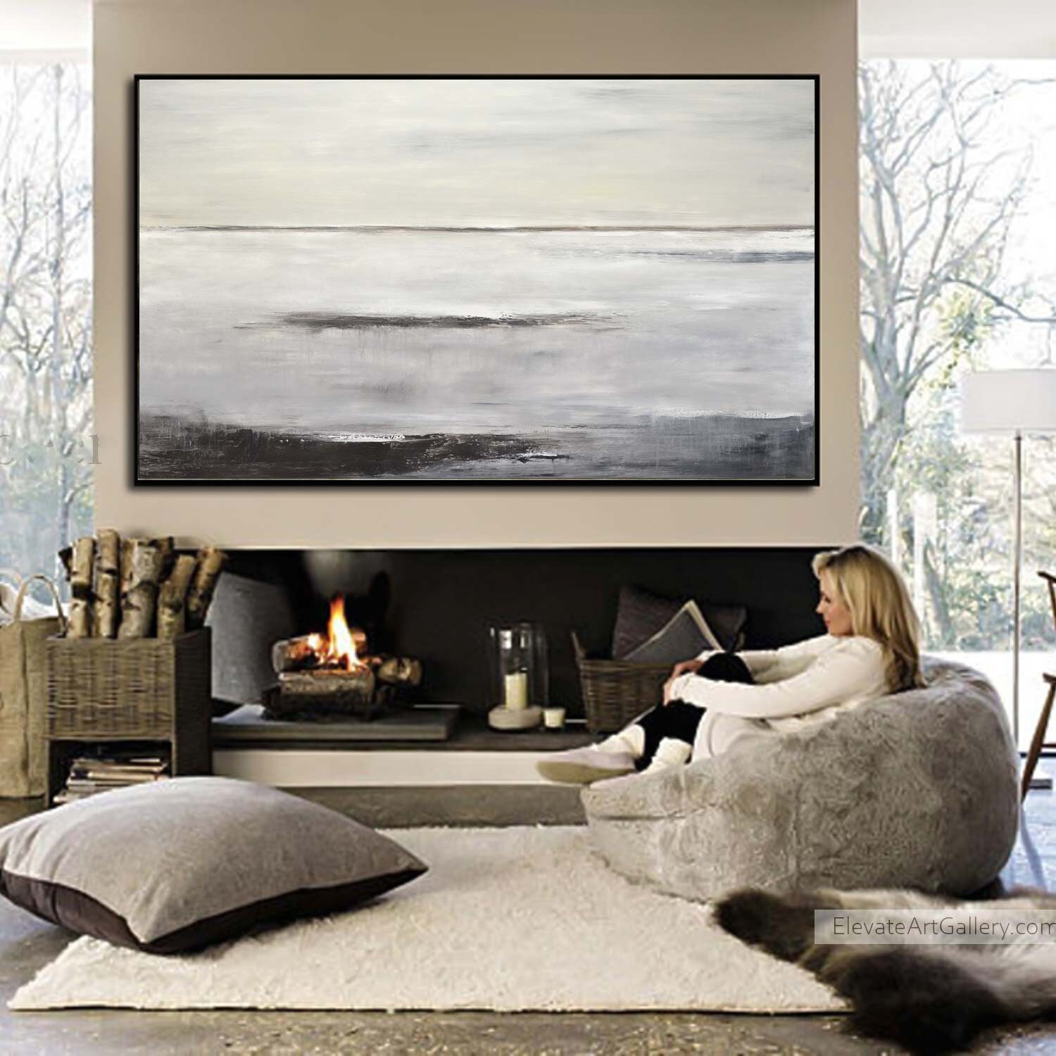 Original Large Abstract Painting Calming Original Painting - Etsy