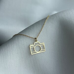Gold Camera Necklace: 925 Sterling Silver Photograph Jewelry - Etsy