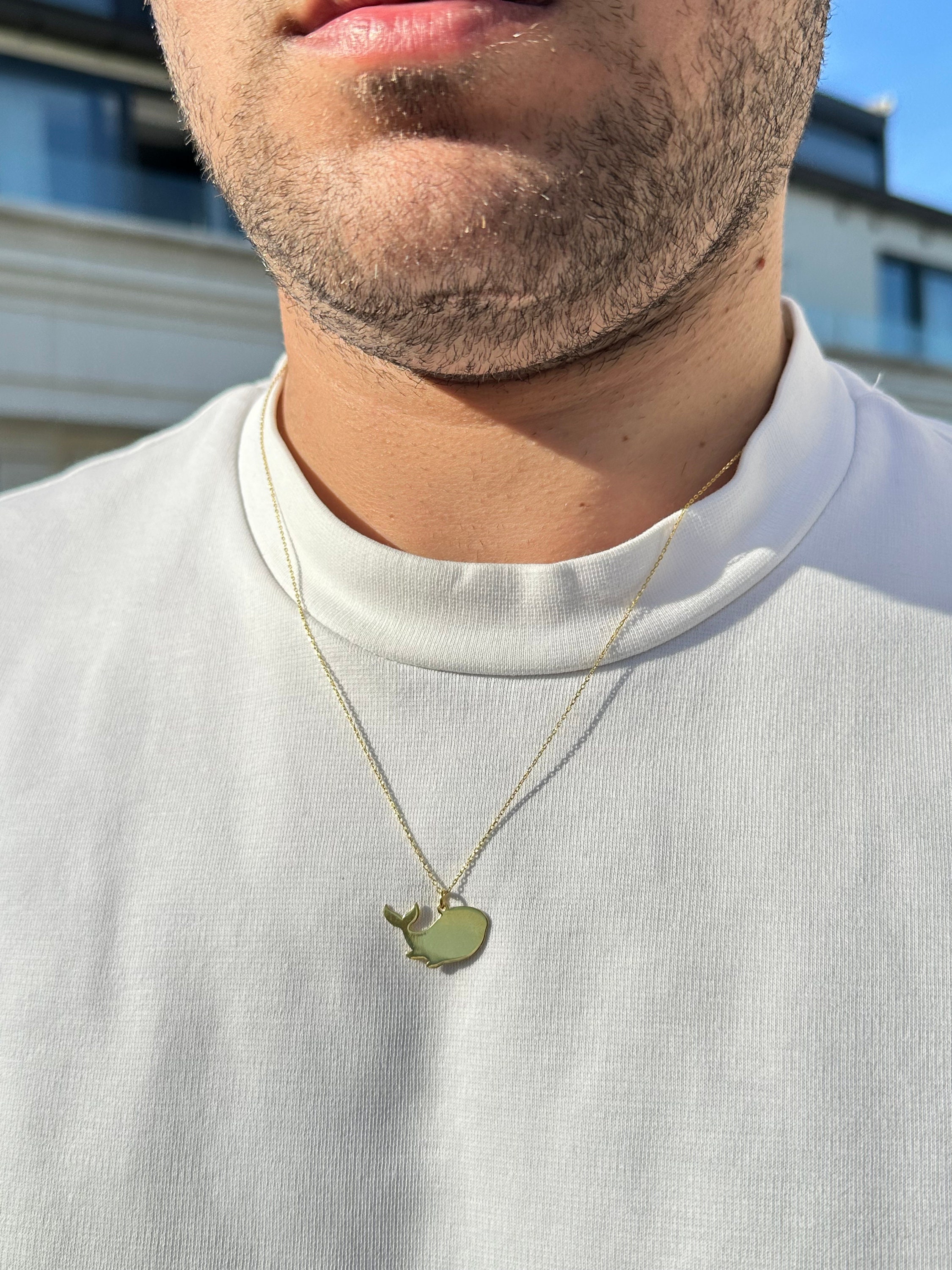 Gold Plated Whale Necklace: Sterling Silver Animal Pendant - Etsy