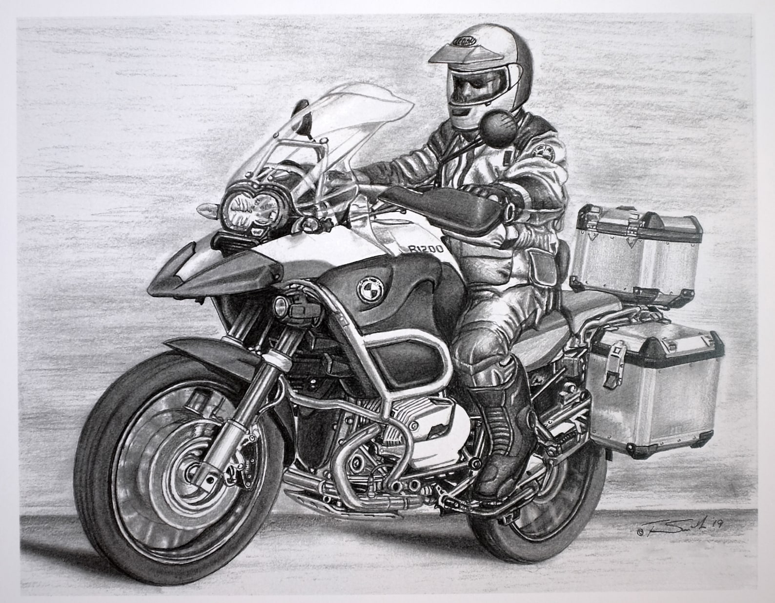 BMW R1200GSA Limited Edition Print - Etsy