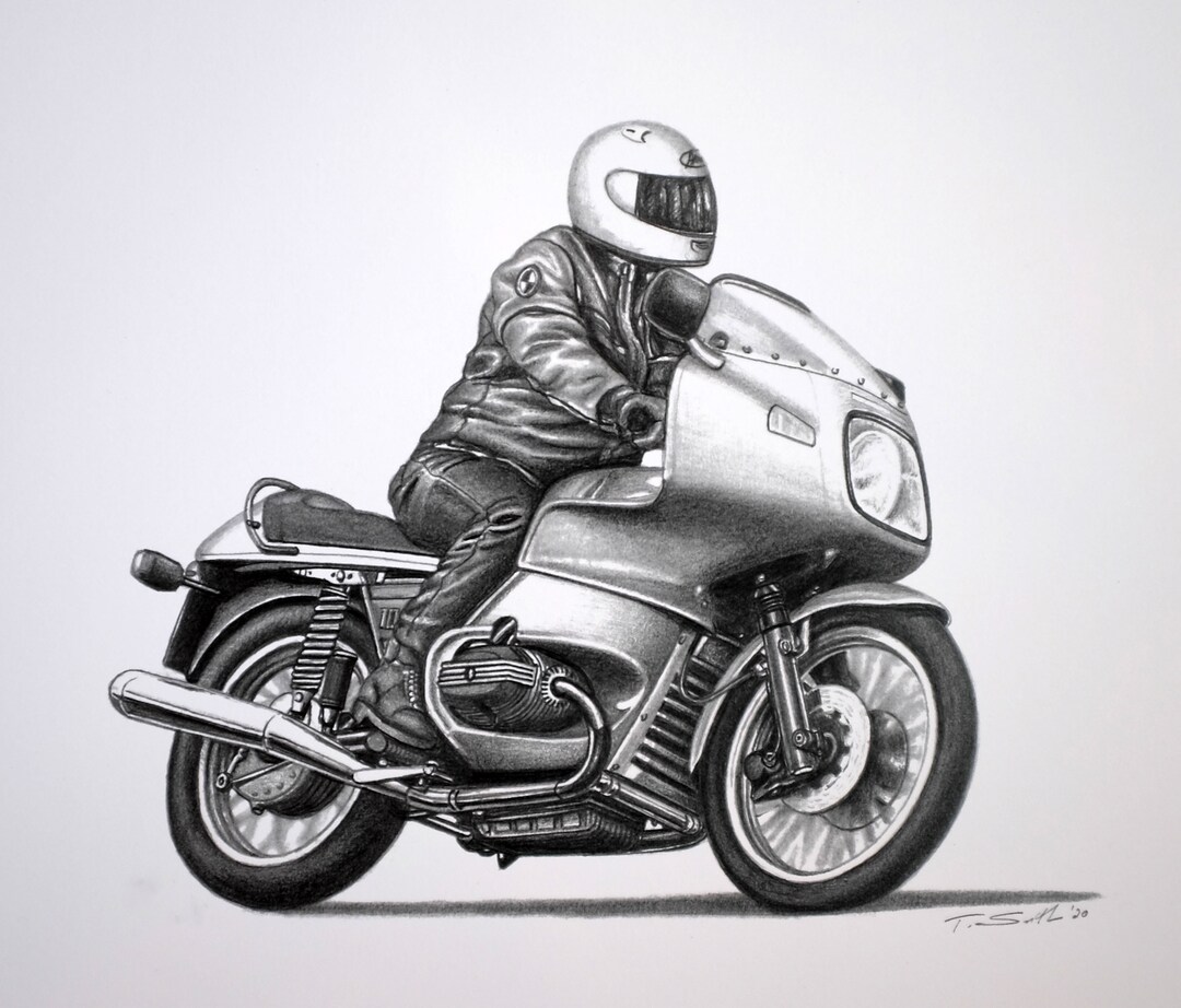 BMW R100RS Limited Edition Print - Etsy