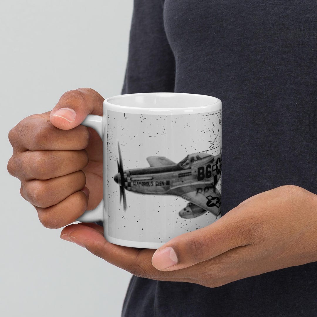P-51D Glamorous Glen III Chuck Yeager White Glossy Mug - Etsy