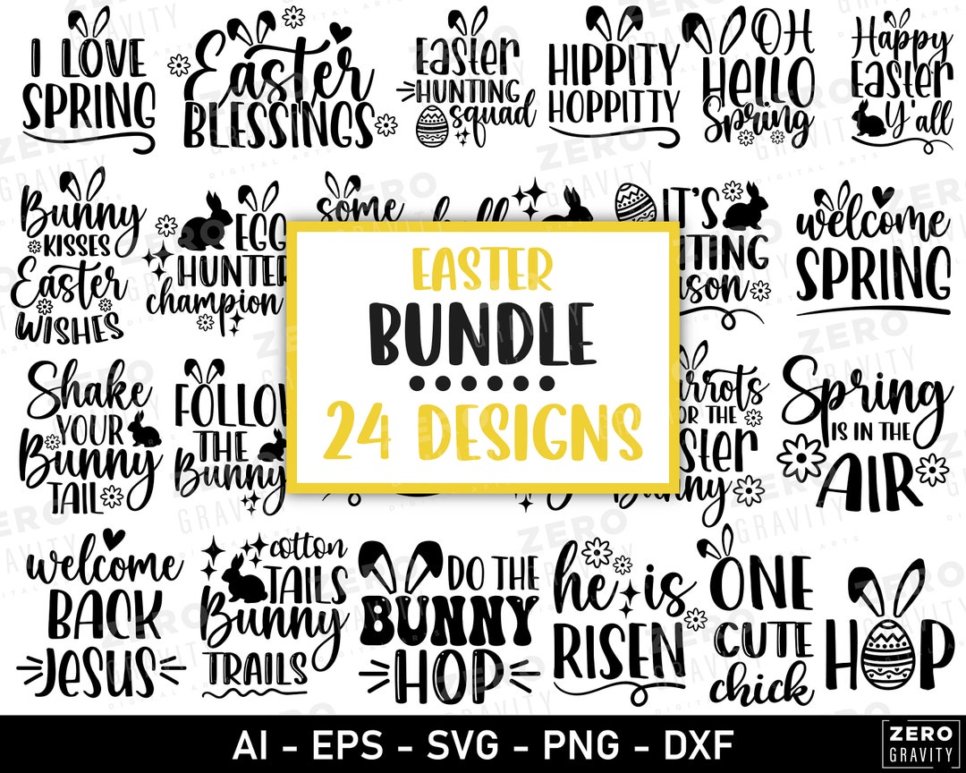Easter Quotes SVG Bundle, Spring Designs (digital Download) - Etsy