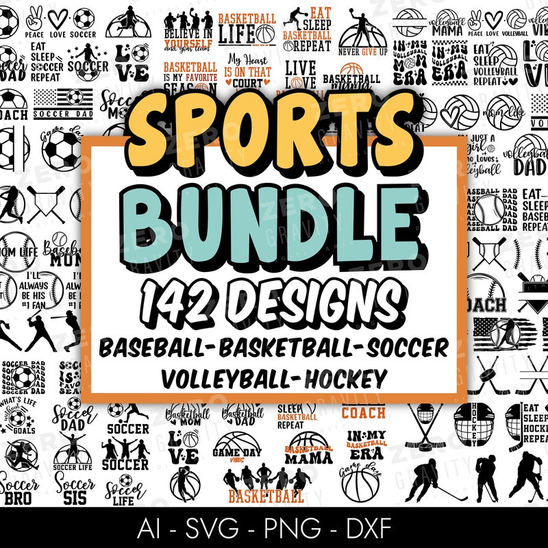 Sports Balls Svg - Etsy