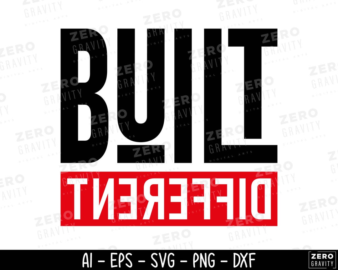 Built Different SVG & PNG, Instant Download, Svg Files for Cricut ...