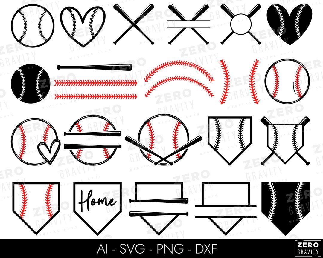 Baseball Svg Bundle, Baseball Svg Cut File, Baseball Stitches Svg ...