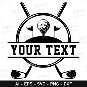 Custom Golf Name SVG: Personalized Golf Ball PNG (digital Download) - Etsy