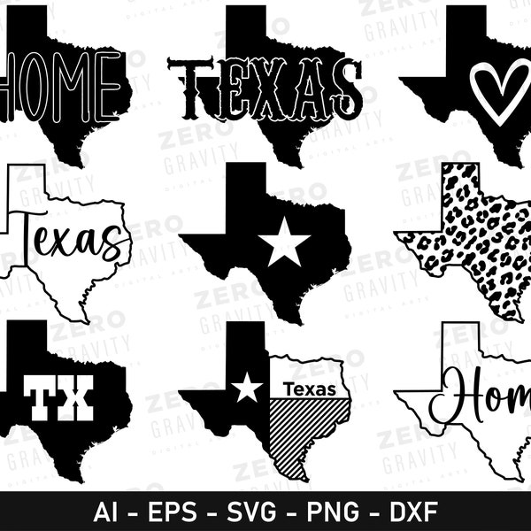 Texas Svg File - Etsy