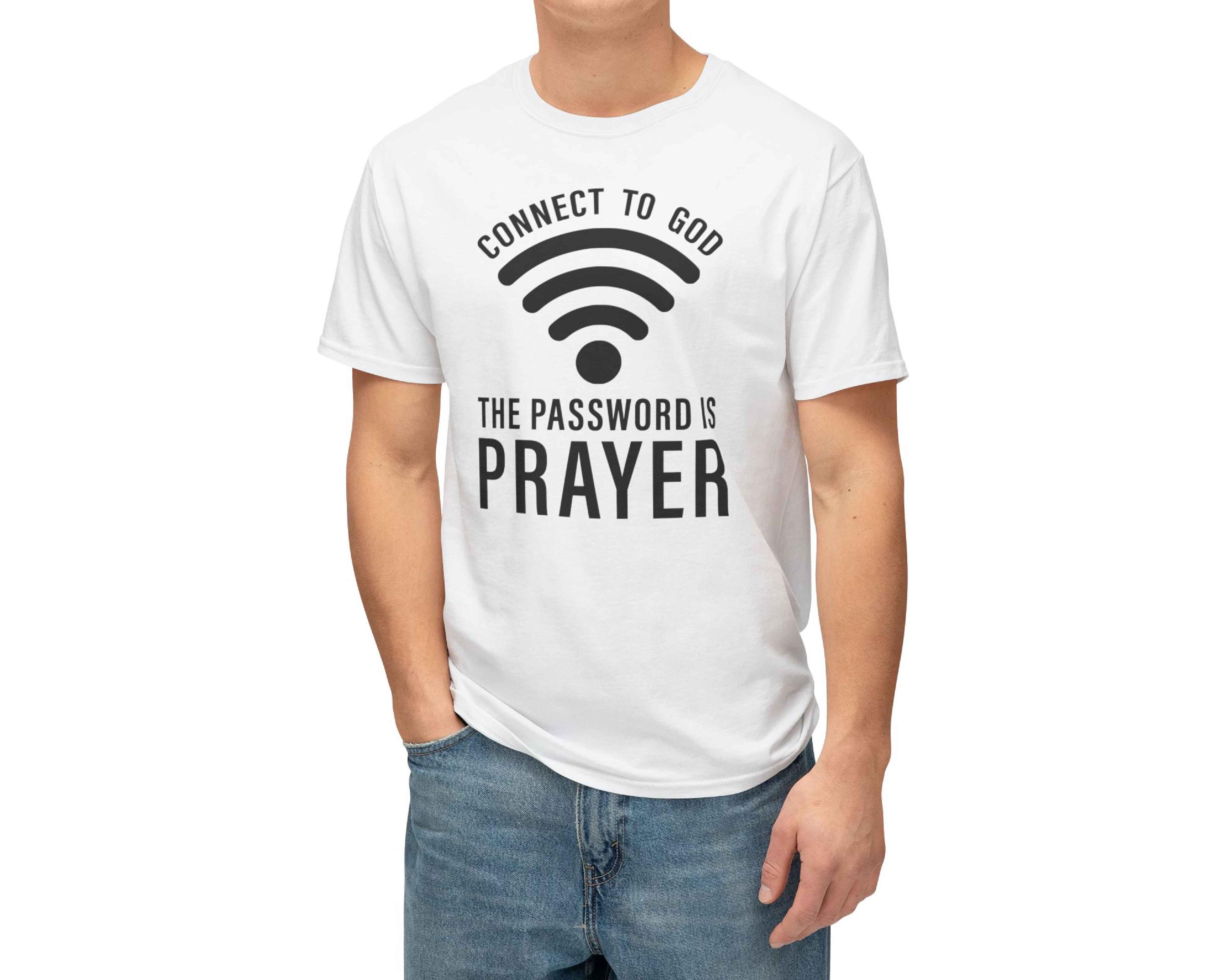 Connect to God Password Prayer SVG: Christian Bible Verse Design ...