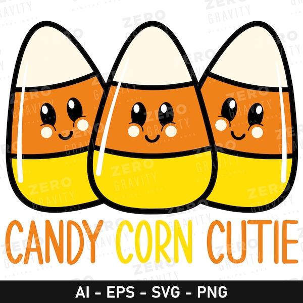 Candy Corn Clipart - Etsy