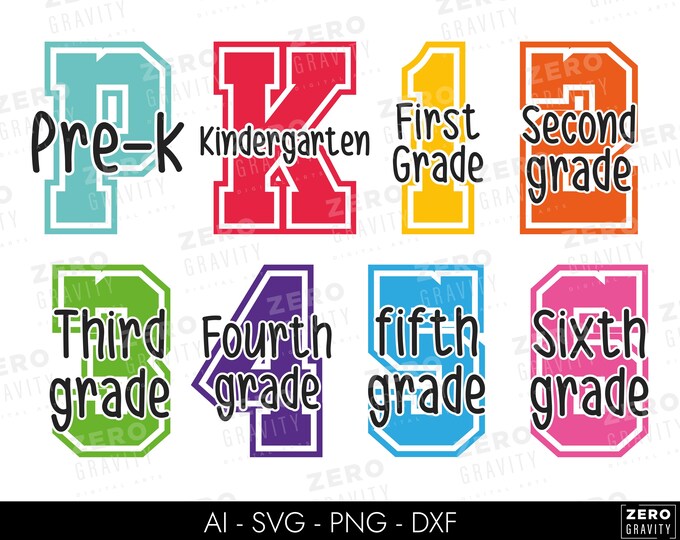Back to School SVG Bundle, Let's Rock SVG, Grade Level svg, Lehrer svg ...
