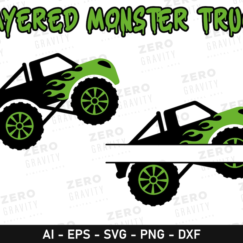 Monster Truck Svg - Etsy