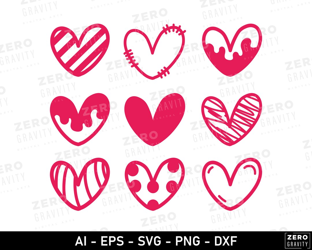 Heart Svg for Valentines Day, Valentines Heart Svg for Shirts, Pink ...
