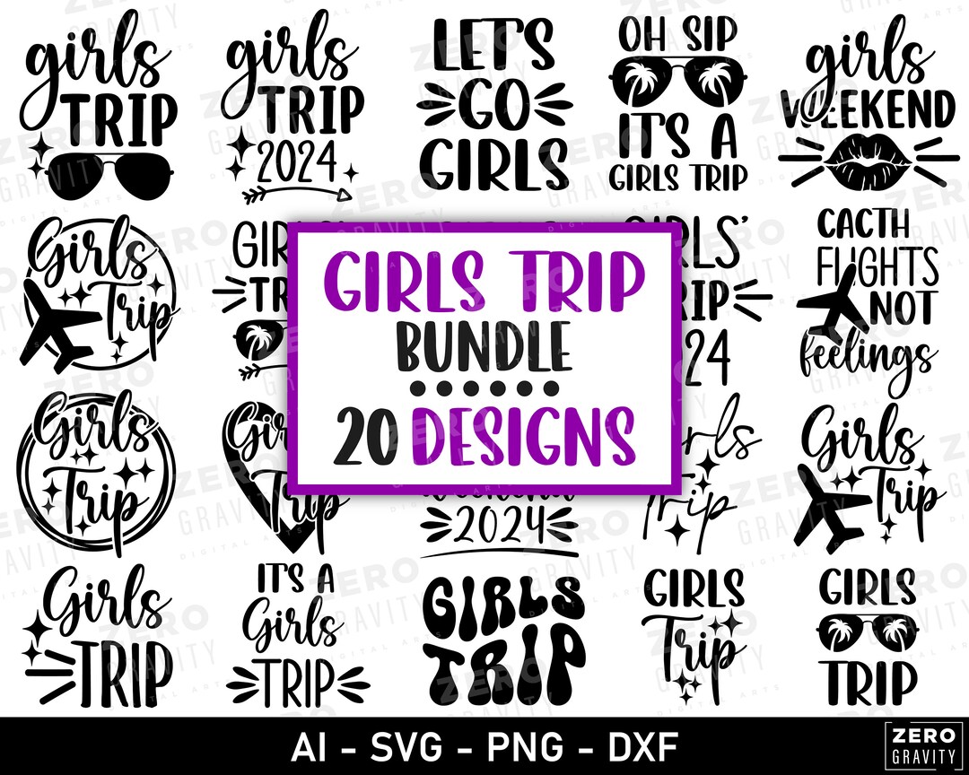 Girls Trip Svg Bundle, 20 Girls Trip Digital Download Design, Svg for ...