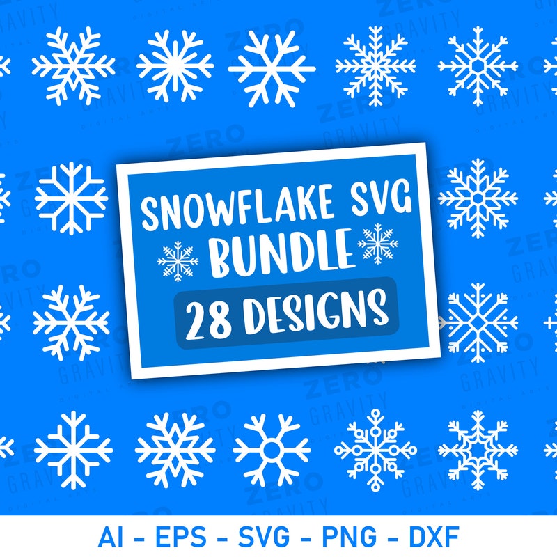 Snowflake Svg - Etsy