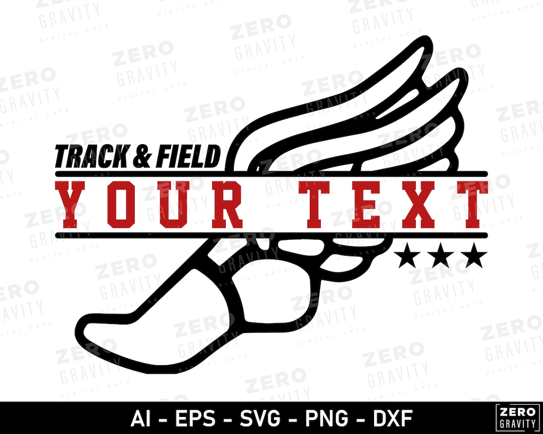Custom Track and Field Team SVG: Personalized Sports Design (digital ...
