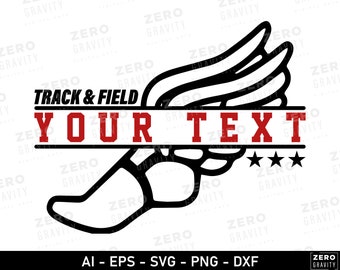 Personalized Track & Field SVG - Etsy