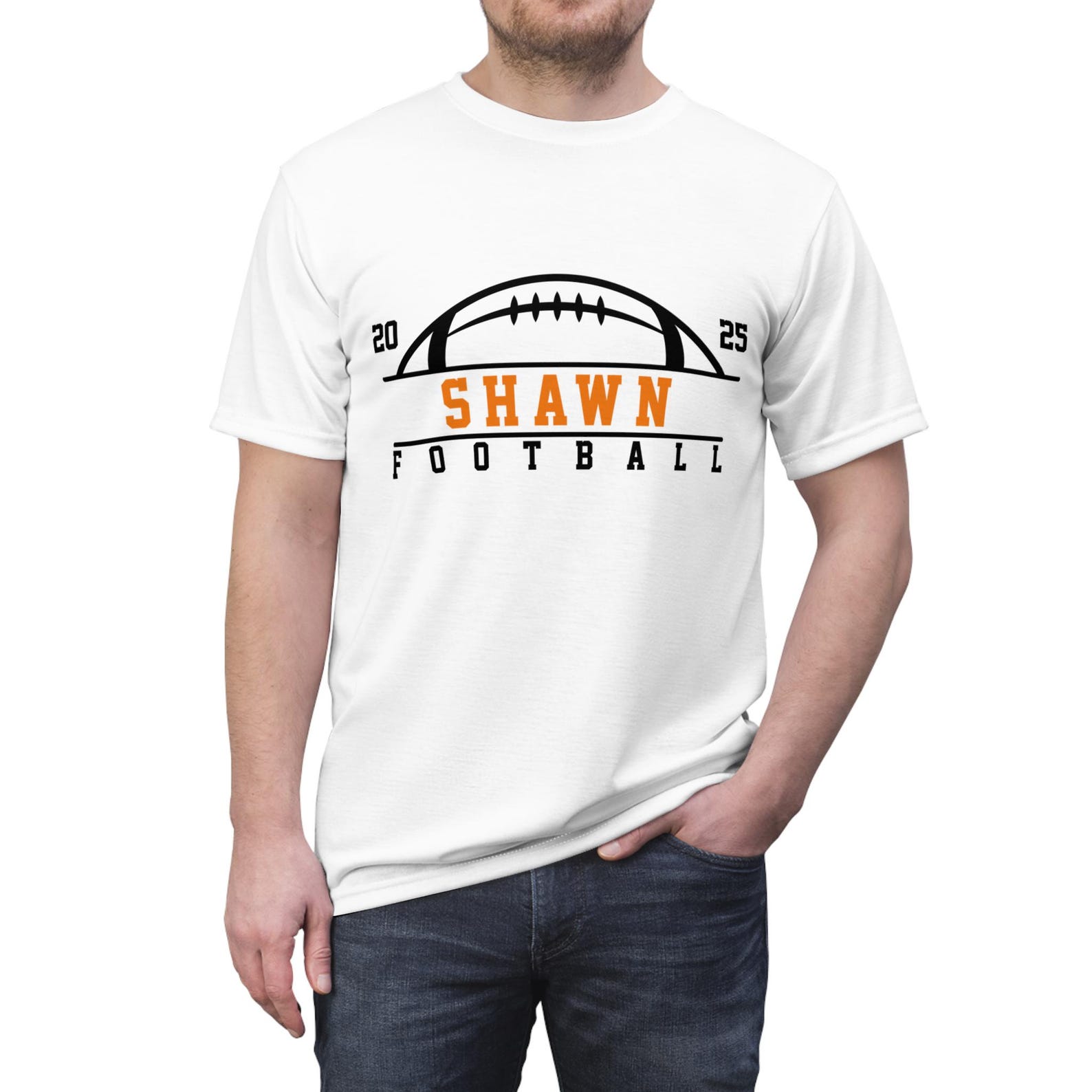 Custom Football Name SVG, Football Season 2025 SVG, Printable Football ...