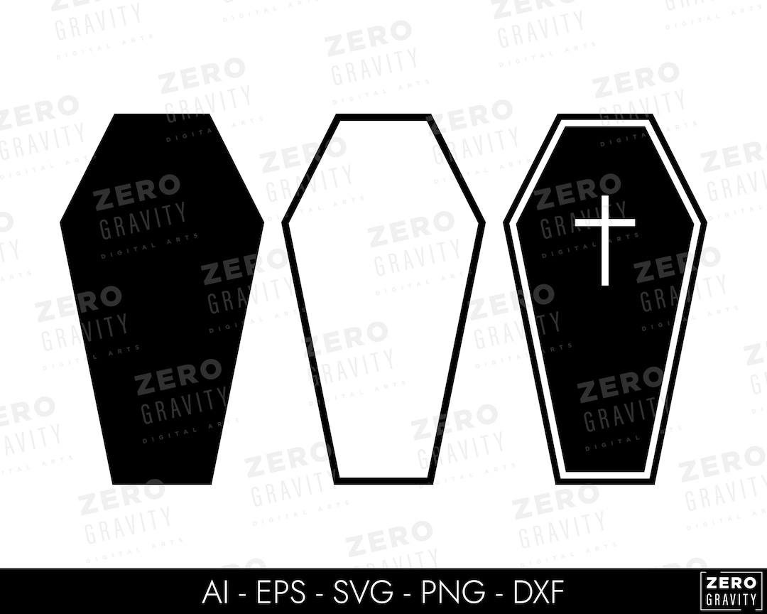 Coffin Svg Bundle, Halloween Coffins Svg, Halloween Laser Cut Files ...