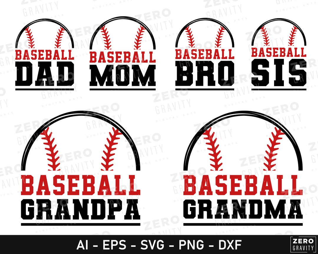 Baseball Family Shirt Svg Bundle, Baseball Mom Svg, Baseball Mama Svg ...