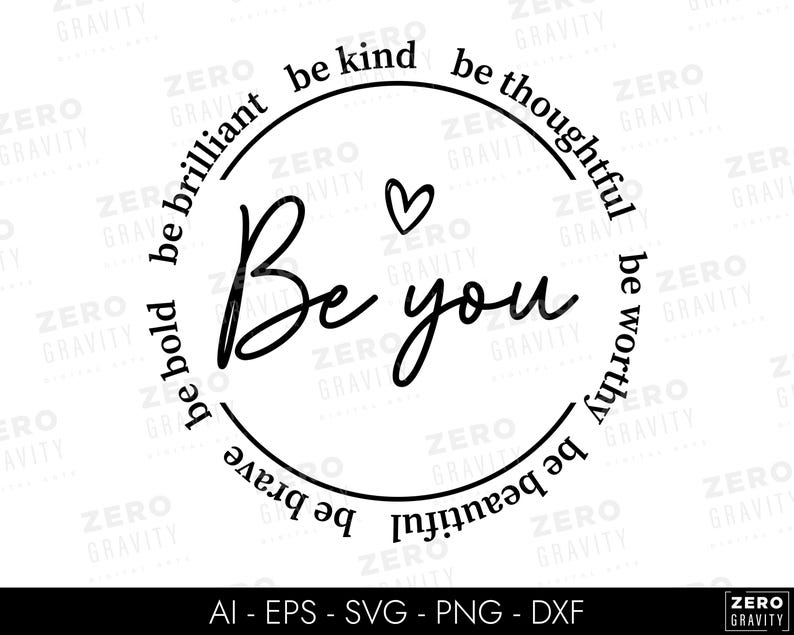 Be You SVG: Motivational Self Love Quote, Women's Shirt Design (digital ...