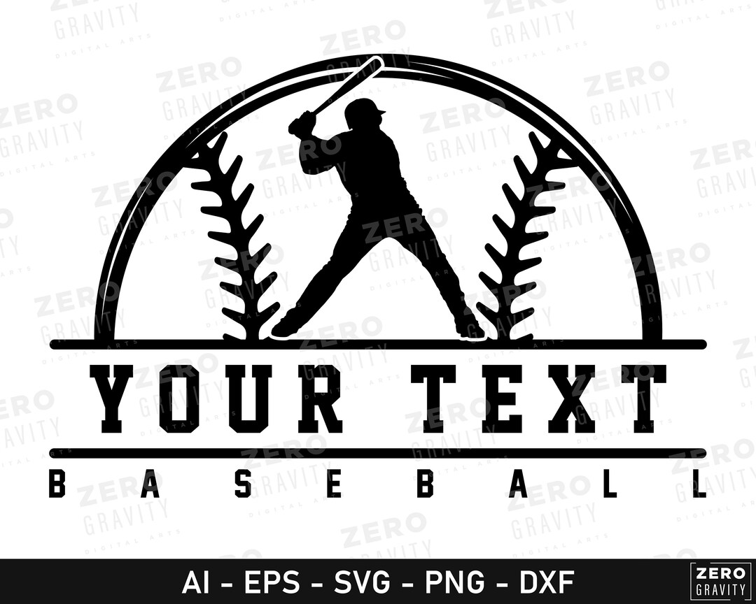 Baseball Svg for Custom Crafts, Baseball Name SVG, Printable Baseball ...