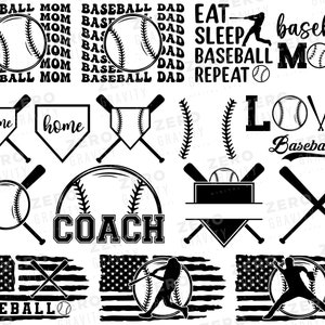 Baseball Svg Bundle, Baseball Mom Svg Cut File, Baseball Png, Baseball ...