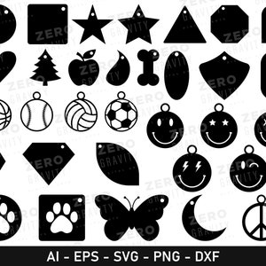 Keychain Svg Bundle, Digital Keychain Files for Cricut, Key Chain Svg ...