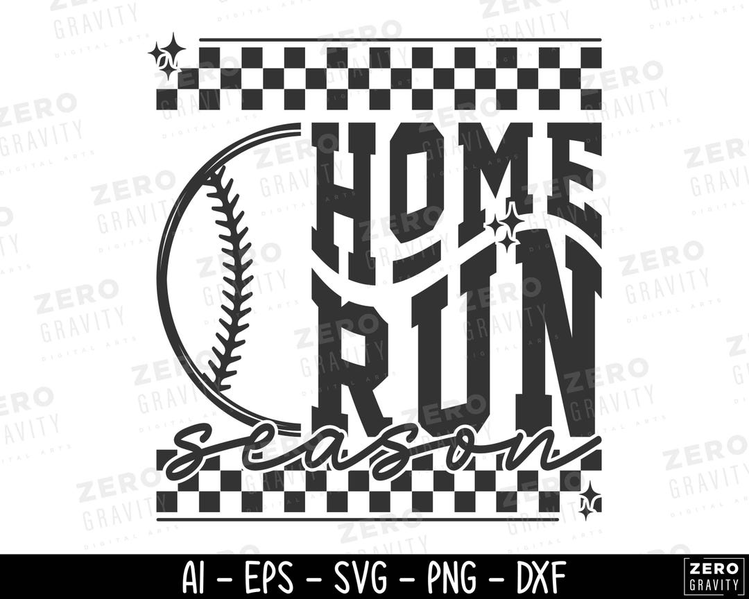 Home Run Season SVG & PNG, Printable Baseball Svg, Digital Download ...