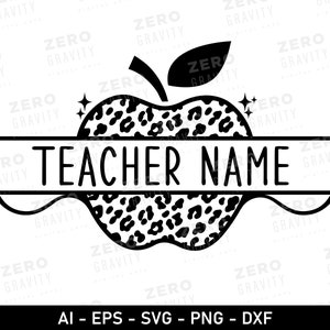 Teacher SVG Custom, Personalized Teacher Name SVG, Printable Teacher ...