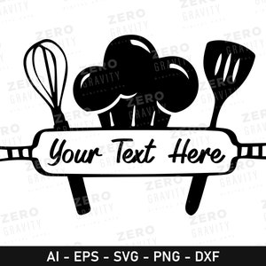 Kitchen Svg Custom, Cook Name SVG, Kitchen Sign Svg, Kitchen Cricut ...