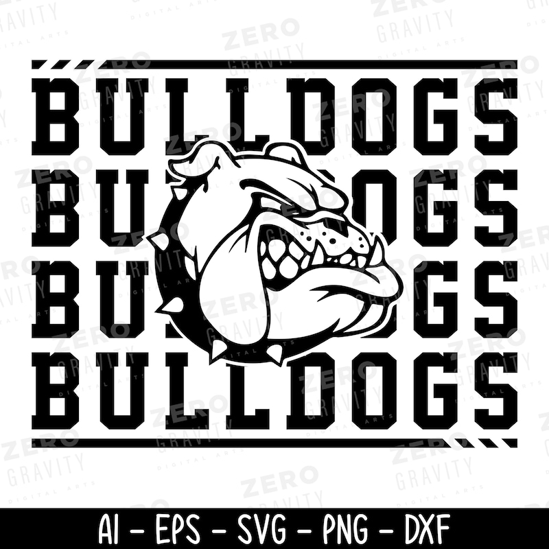 Bulldog Svg - Etsy