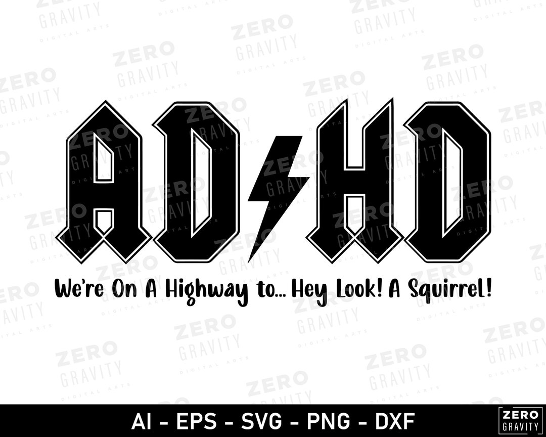 Adhd Svg, Digital Download Adhd Png, Adhd Svg for Shirts, Adhd ...