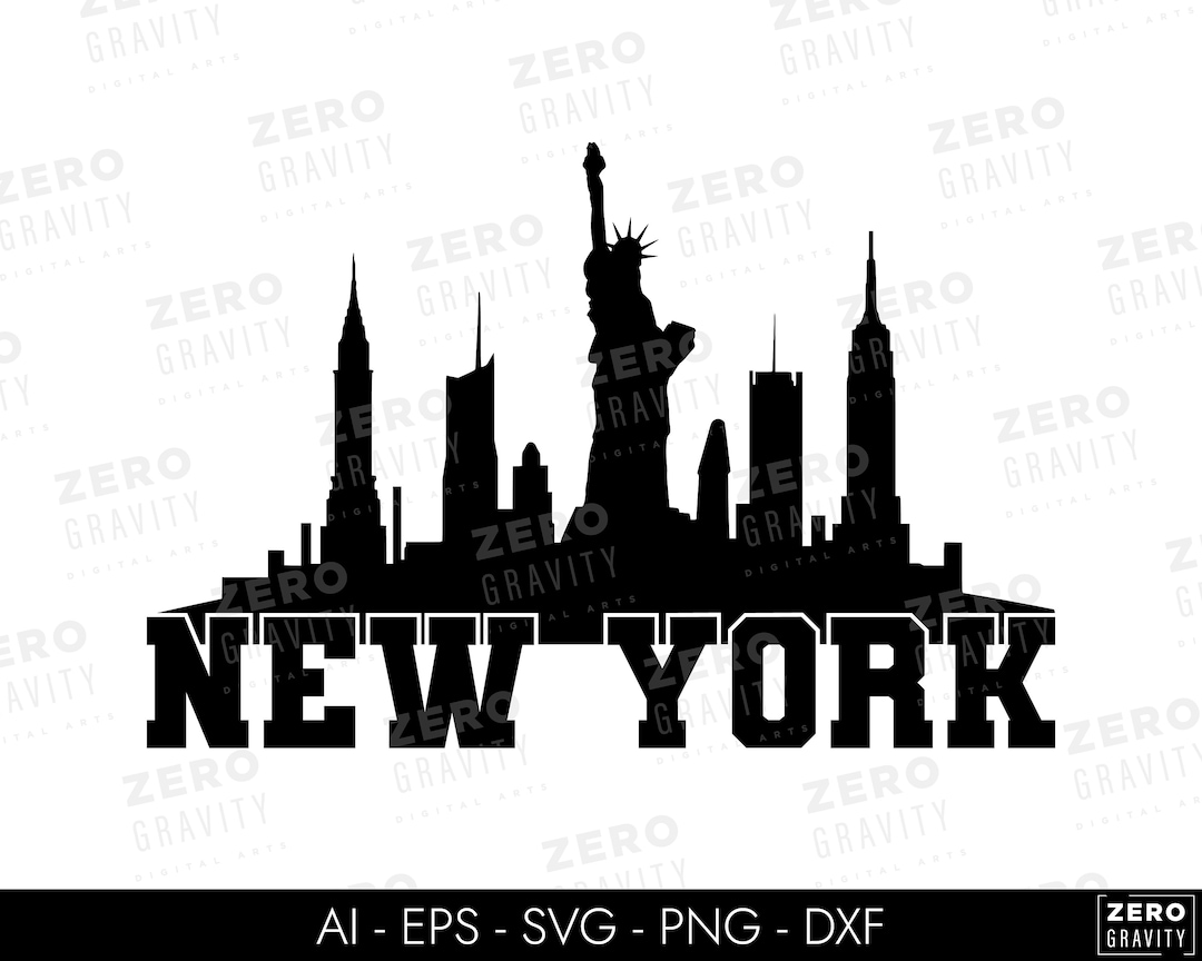 New York Svg, New York City Silhouette Svg, Digital Download New York Png, New York Shirt Svg ...